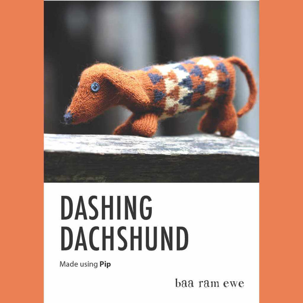 Dashing Dachshund Knitting Pattern by Baa Ram Ewe - Printed Booklet ...