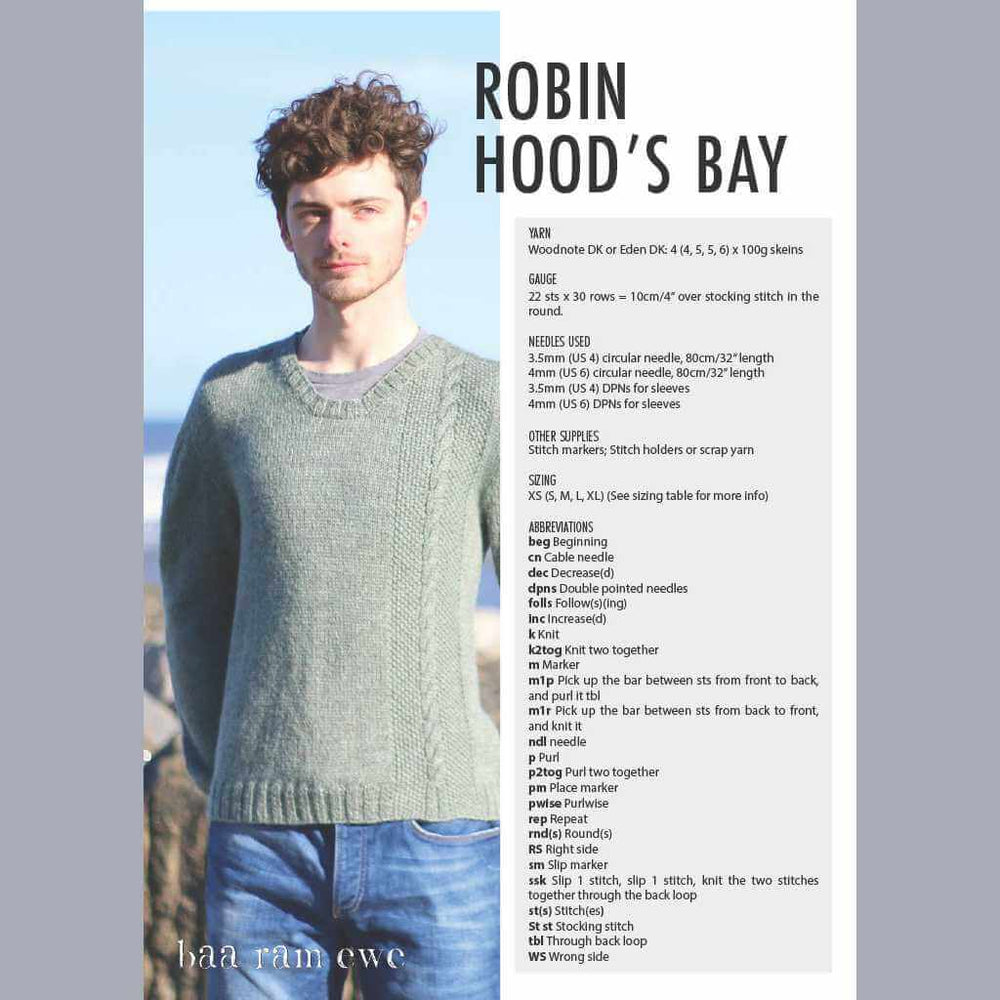 Robin Hood's Bay Sweater Knitting Pattern by Baa Ram Ewe - Digital Dow ...